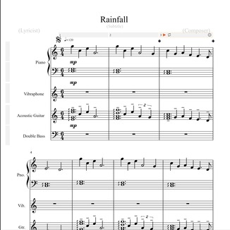 Rainfall (VGM) Free Sheet Music by Ari Macri for Small Ensemble ...